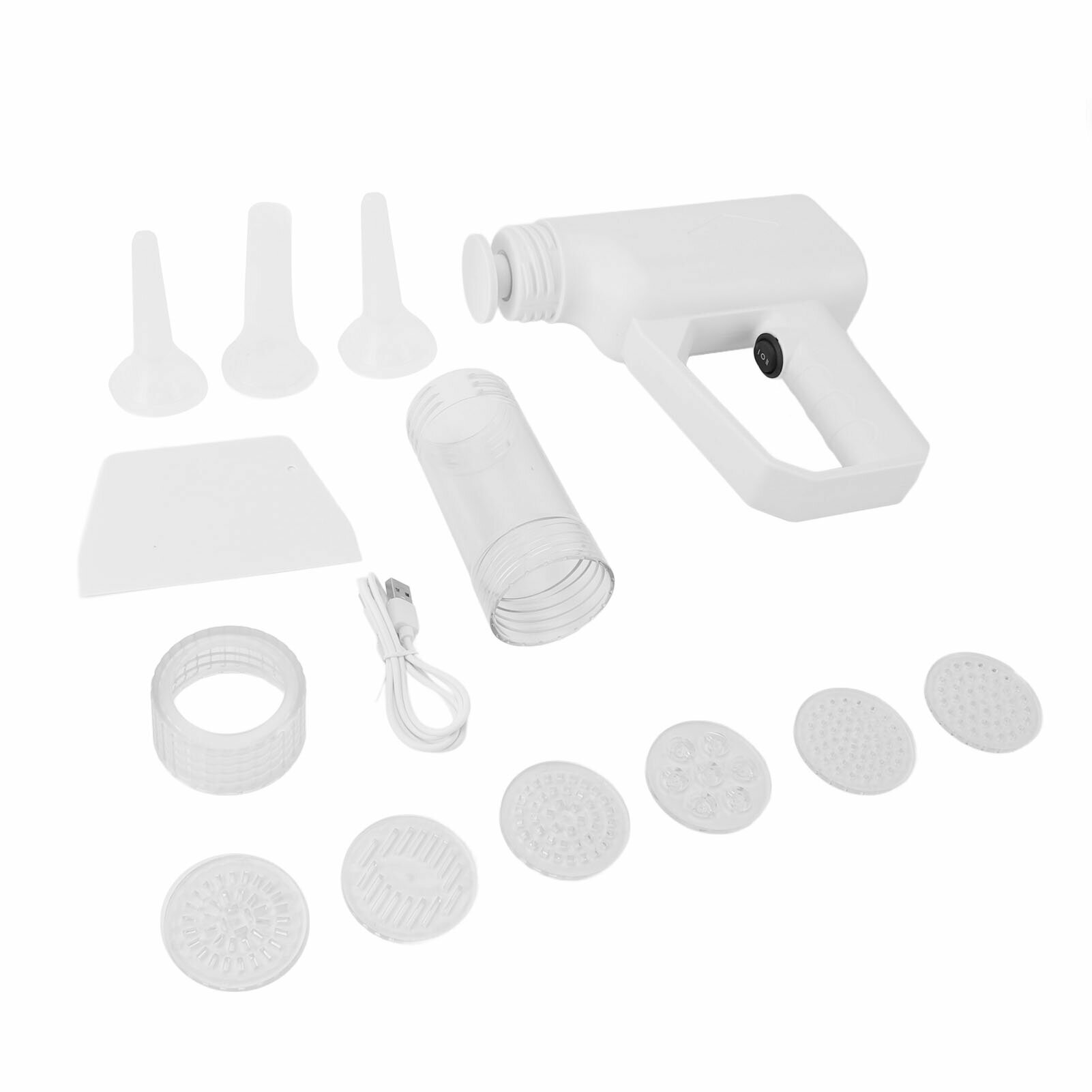 Электрическая Машинка Для Пасты: 12 Насадок, Многофункциональная, Автоматическая - Портативный Кухонный Помощник, Беспроводной Для Домашней Кухни