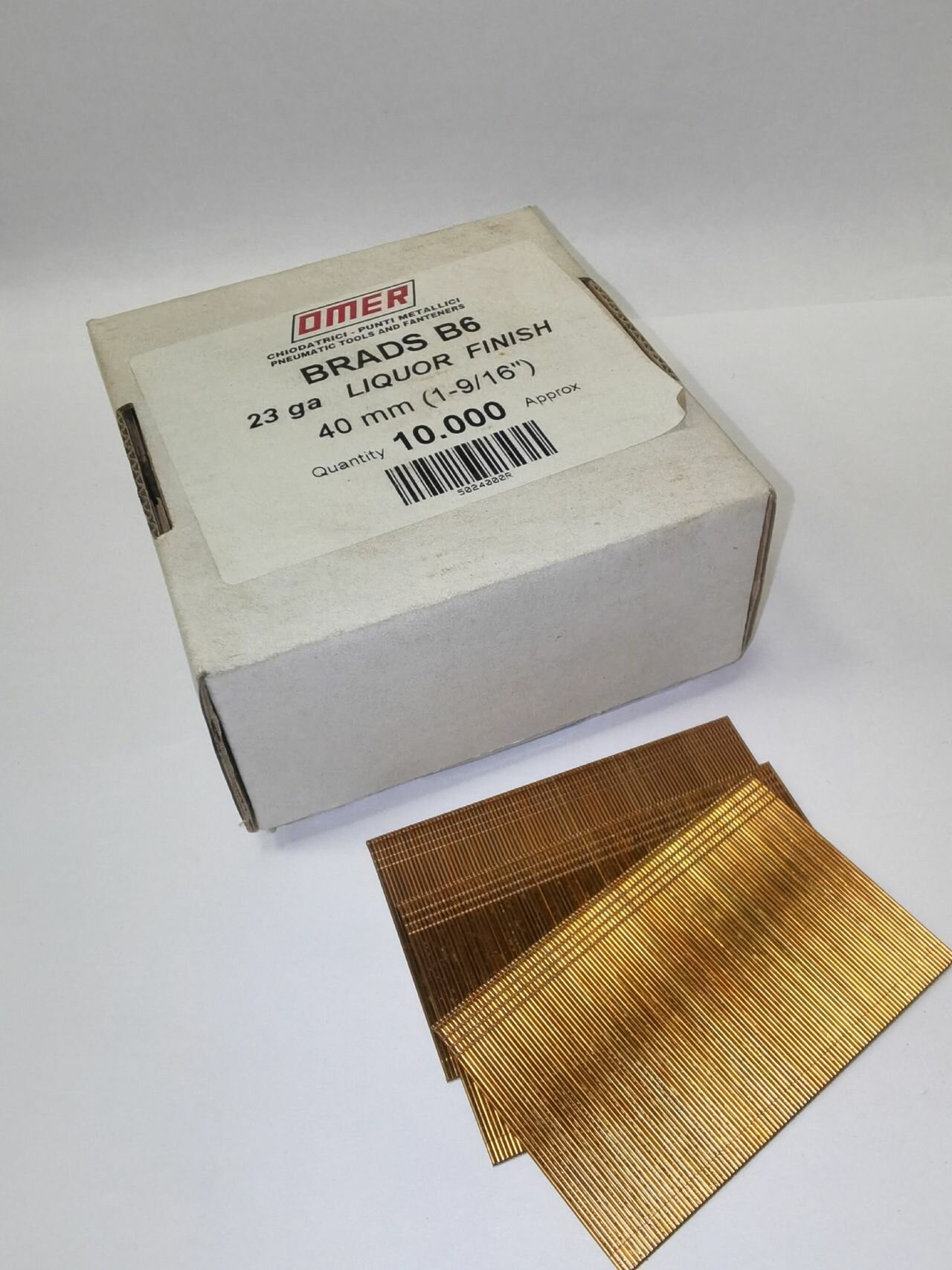 Микрошпилька со шляпкой (микроштифт) B6/40 Omer, 40 мм, сечение 0,64 мм, GA23