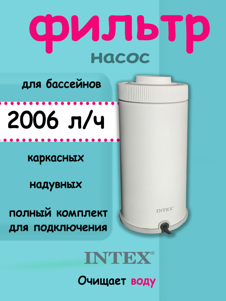 Фильтр для бассейна картриджный на 2006 л/ч