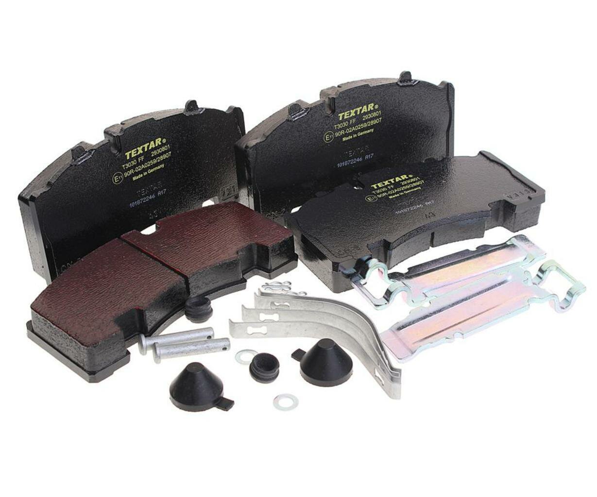 Колодки тормозные bpw saf дисковые с выточкой под датчик абс, оси saf skrb 9022k01 sk7 4шт textar