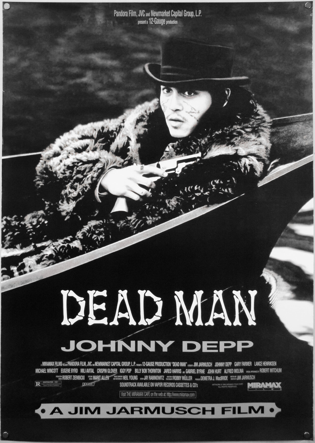 Плакат, постер Мертвец (Dead Man 1995) на бумаге, размер 42х60см