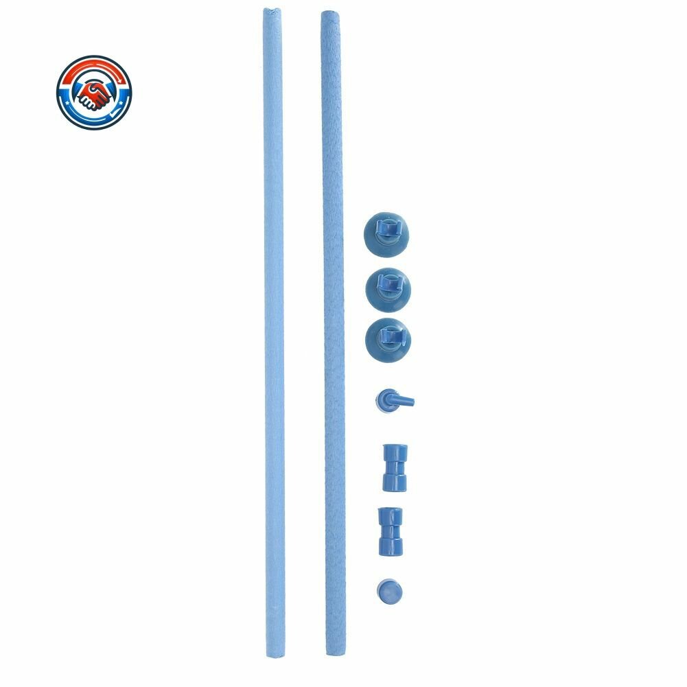 Аэрационная трубка 72 см для аквариума — регулируемая тихая аэрация для пресной/морской воды, в комплекте присоски