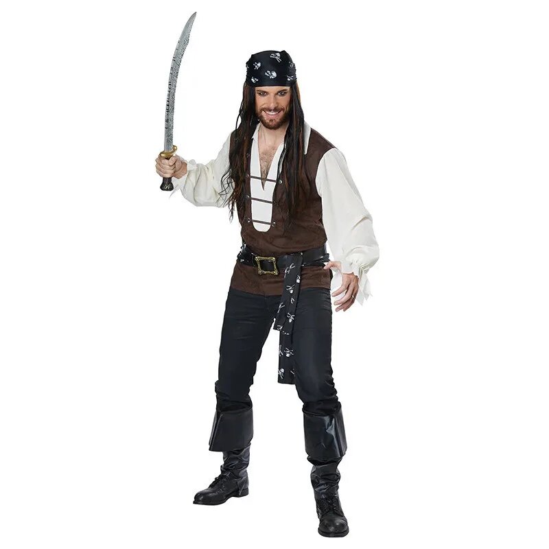 Костюм капитана Джека Воробья для взрослых LEOSOXS M