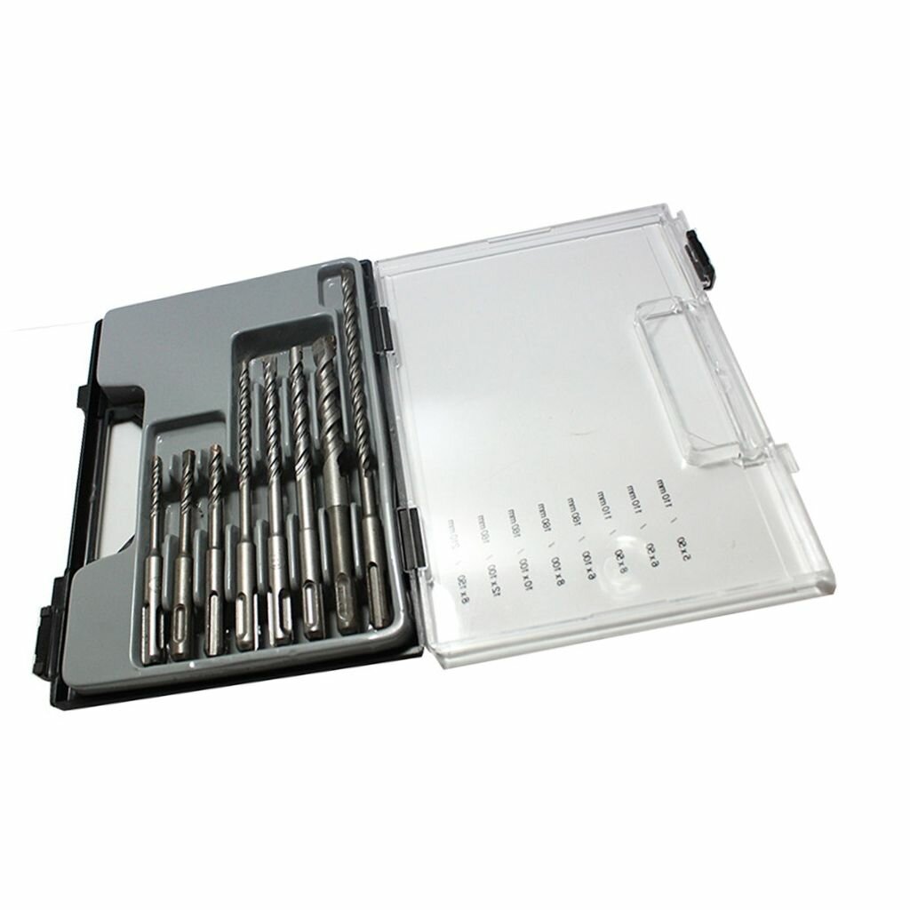 Сет буров для перфораторов по бетону и камню с кейсом