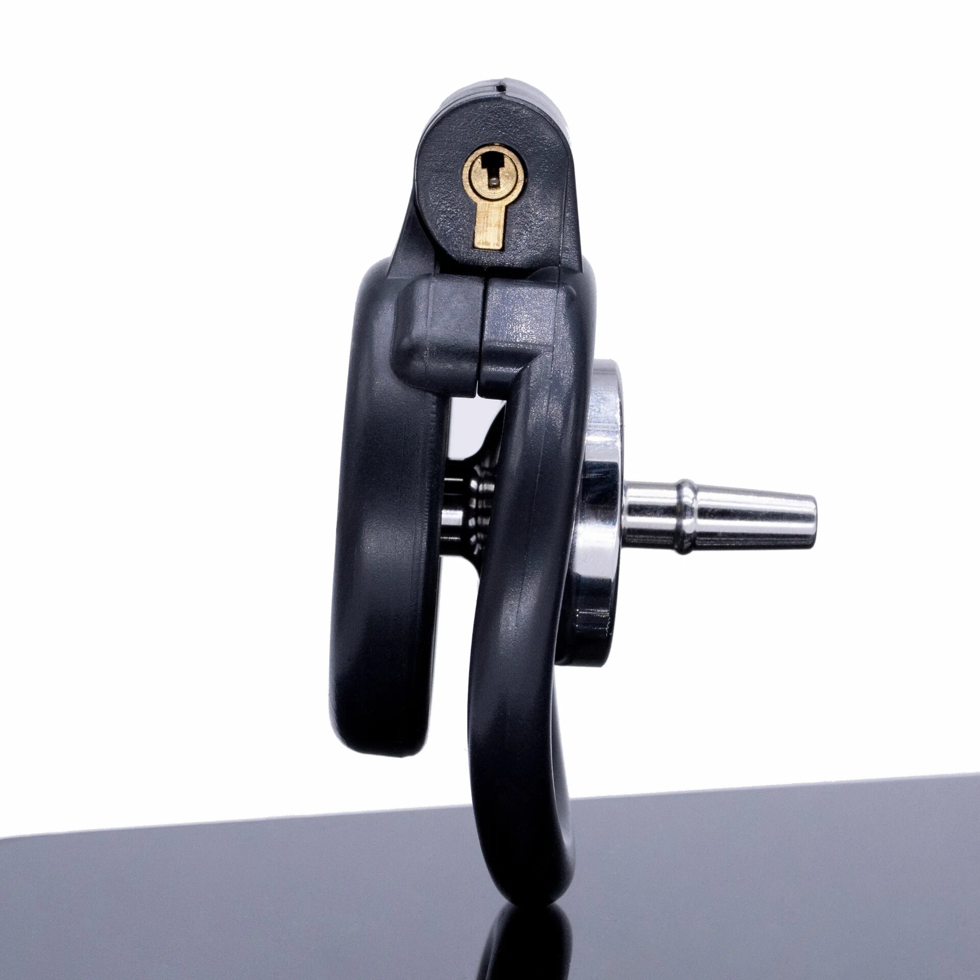 3-цветный плоский замок верности, клетка для пениса с отрицательным катетером, съемный Black-F