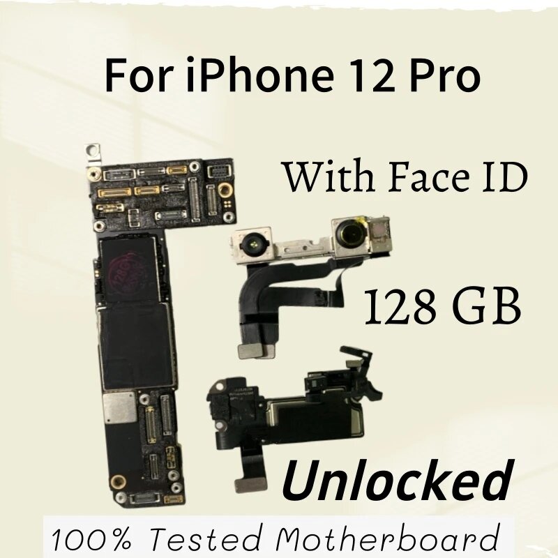 100% разблокированная чистая iCloud для iphone 12 Pro max, материнская плата с поддержкой Face ID, обновление материнской платы для iphone 12 mini 12 Pro 12Pro 128g With Face