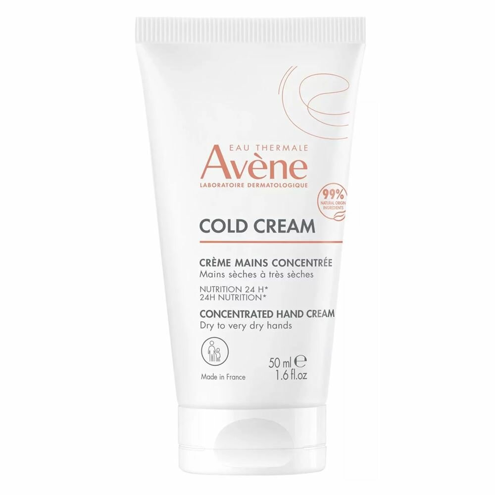 Крем Avene Cold Cream Колд-крем для рук Насыщенный, Насыщенный крем для рук с колд-кремом, 50 мл