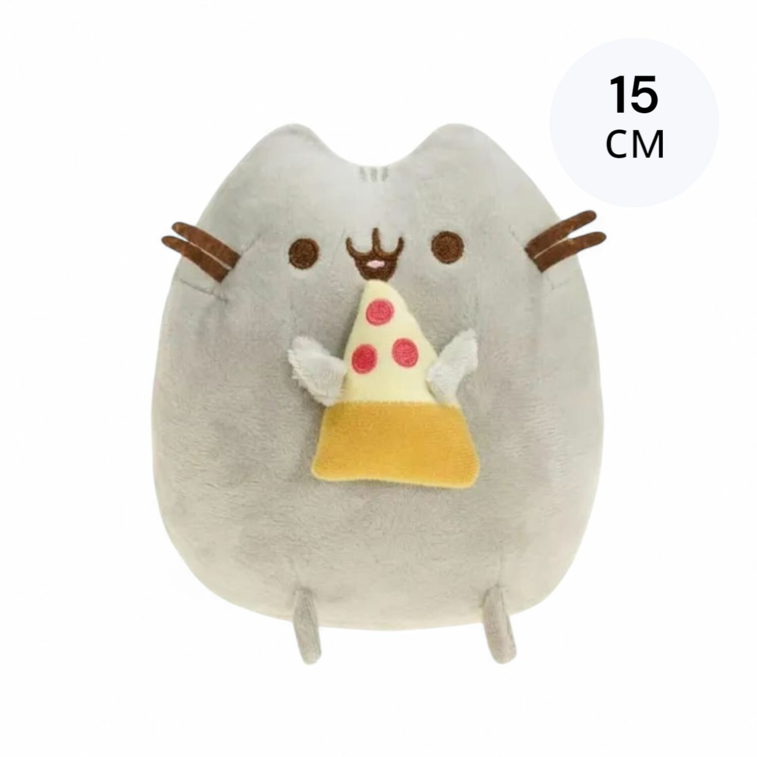 Мягкая игрушка- Котик с пиццей