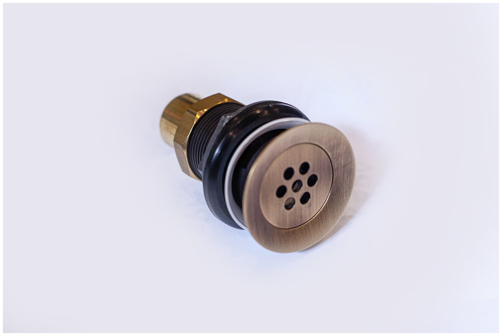 Донный клапан для раковин с переливом, THG, бронза