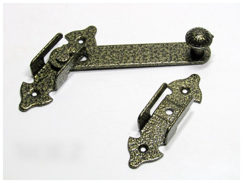 Щеколда малая ноэз ЩМ-120-SL старая бронза