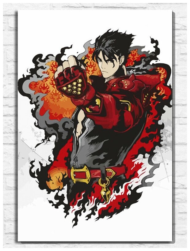 Картина по номерам на холсте игра Tekken 7 (PS, Xbox, PC, Switch) - 9726 В 60x40