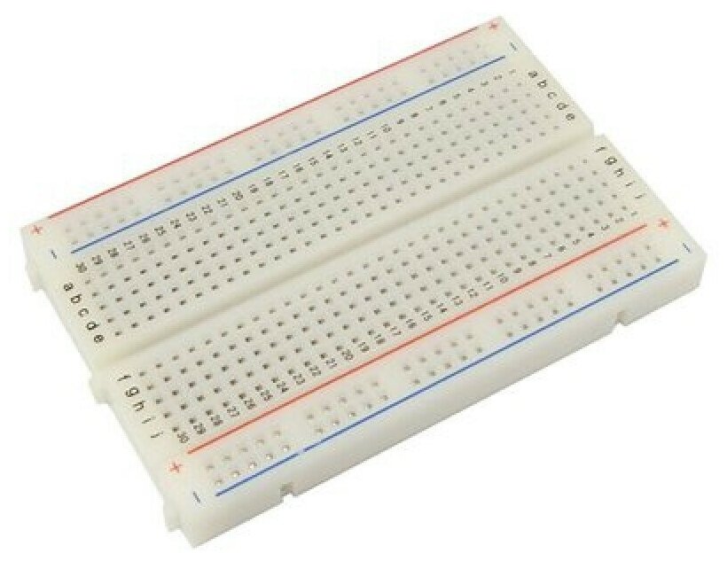 Беспаячная макетная плата (breadboard) 400 точек (5 штук)