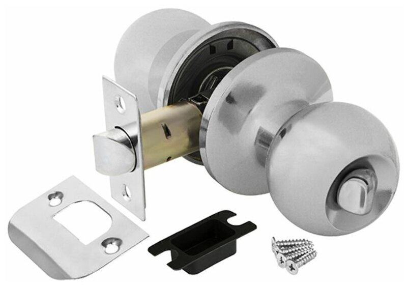 Ручка защелка DK682 CP-BK (6082 CP-B) (фиксатор)