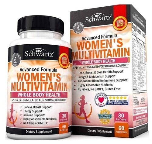 Bio Schwartz Женские витамины Womens Multivitamin (60 раст. капс ...