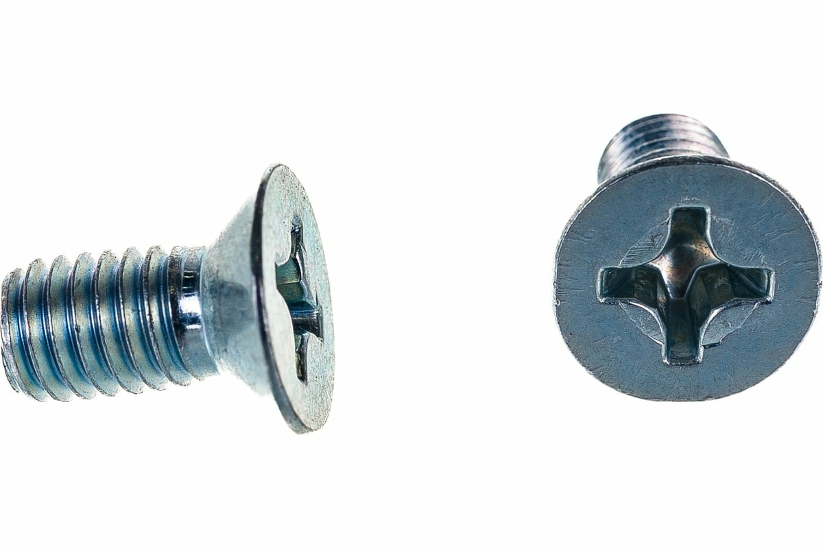Метизный двор Потайной винт M6x12 DIN 965, набор 100 шт для мебельного и скрытого крепежа