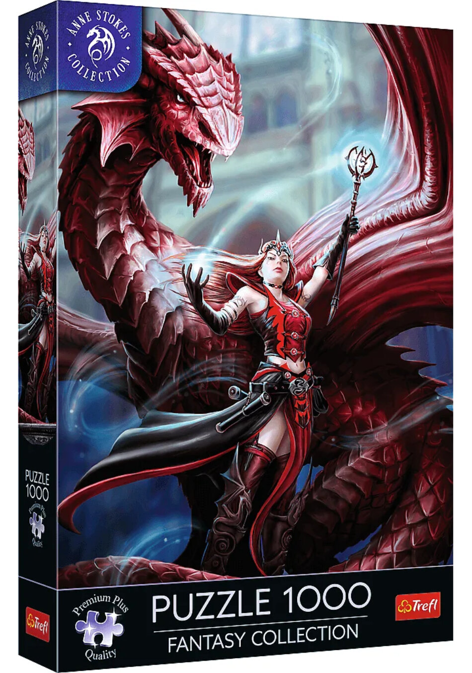 Пазл для взрослых Trefl 1000 деталей: Фэнтези. Алый маг