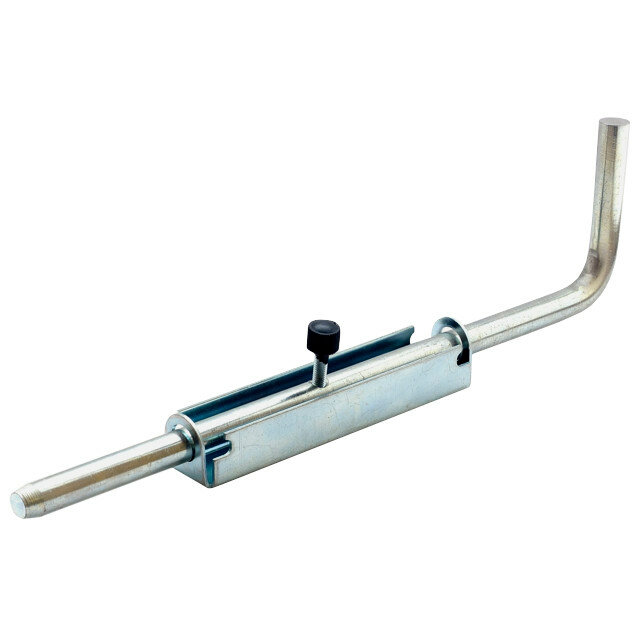 Засов воротный ЗЩ060 495мм цинковый, металл для ворот, надежный запор, из стали