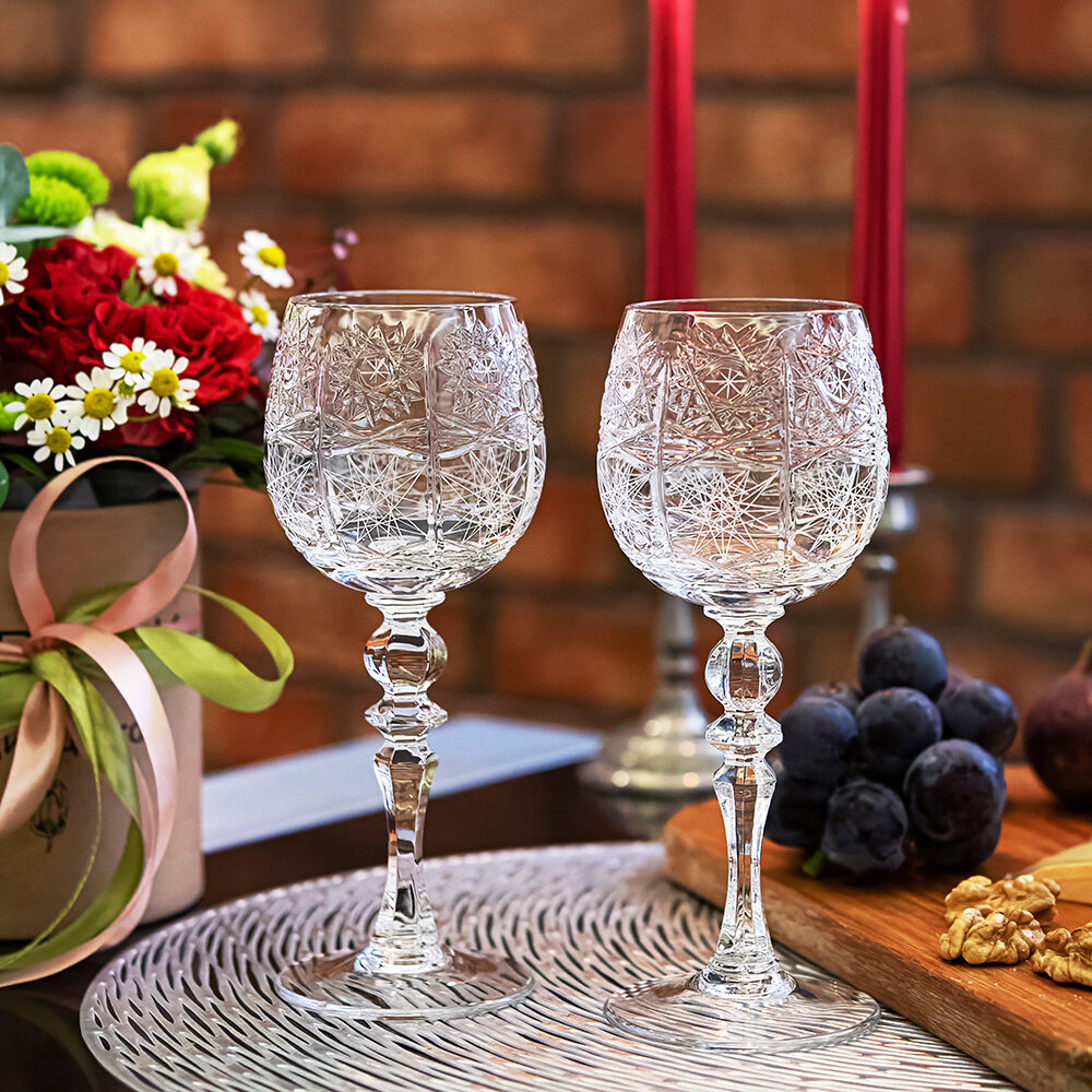 Хрустальные бокалы для вина 230 мл. набор 6 шт. Неман 1100/18, 7565/230гр