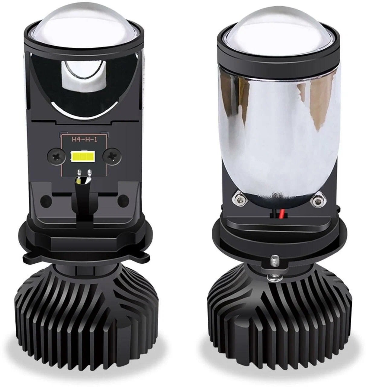 Светодиодные би лед лампы линзы автомобильные Y6 H4 LED