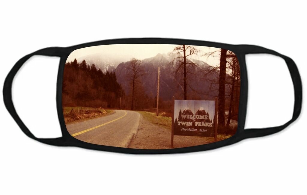 Маска на лицо Твин Пикс, Twin Peaks №5, Детская - 18 на 10 см