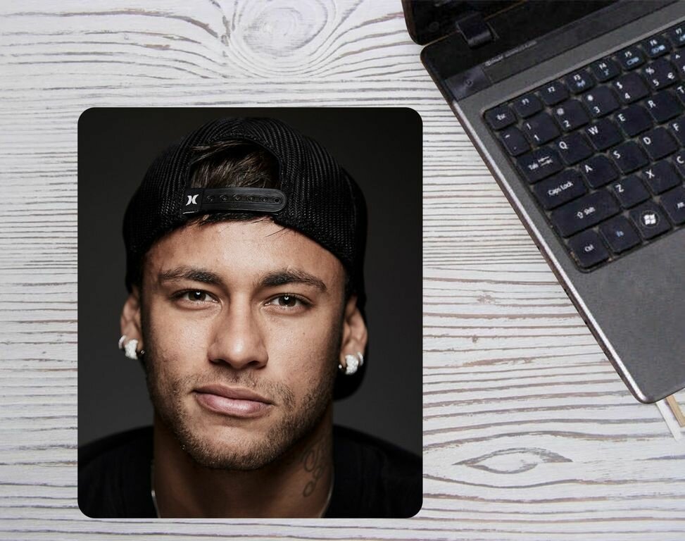 Коврик для мышки игровой 36 на 29 см GOODbrelok Неймар да Силва Сантос Жуниор, Neymar da Silva Santos Junior для мышки №32