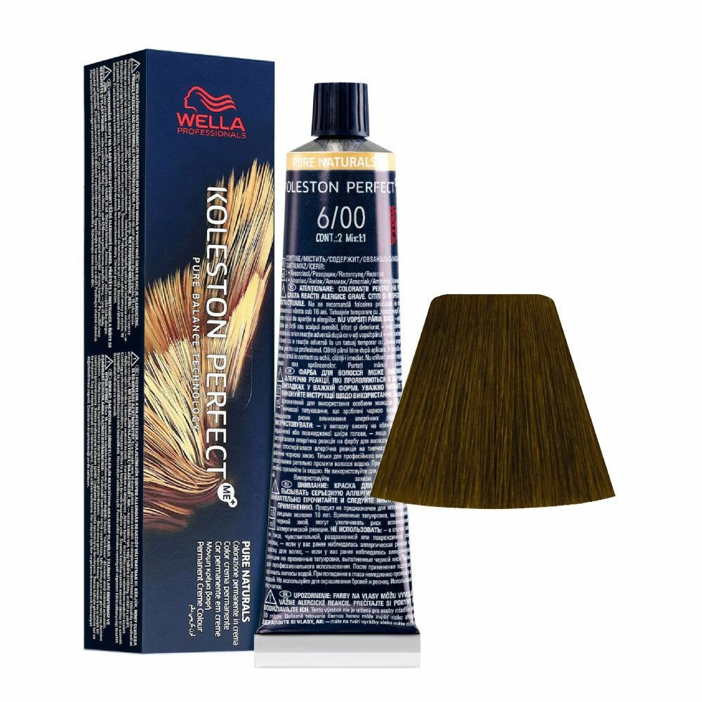 Wella Koleston Perfect МЕ+ 6/00 Темный блонд интенсивный, 60 мл