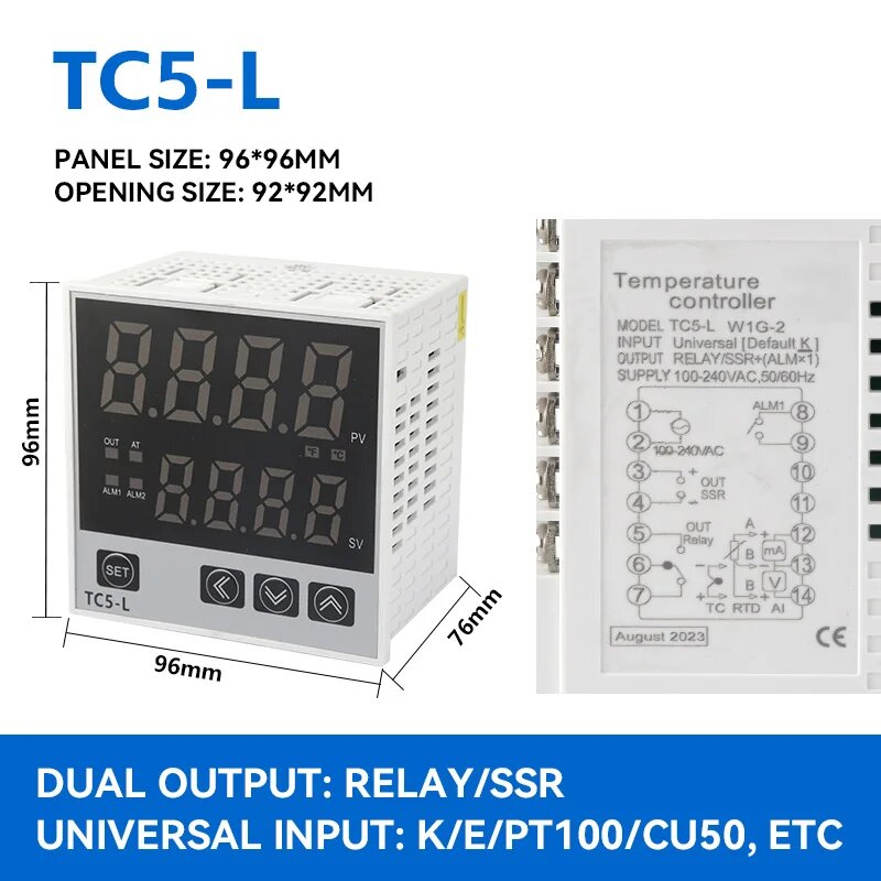 PID регулятор температуры TC5-L