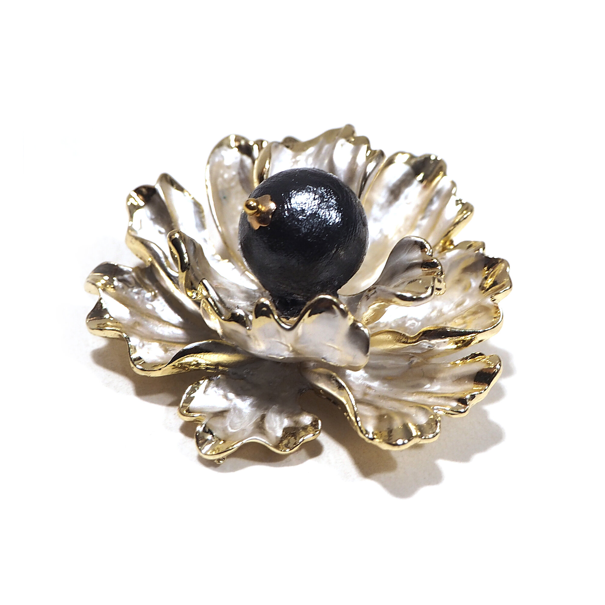 Брошь, жемчуг имитация