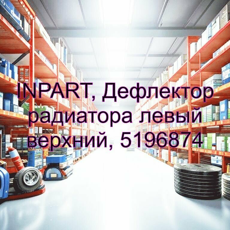 INPART, Дефлектор радиатора левый верхний, 5196874