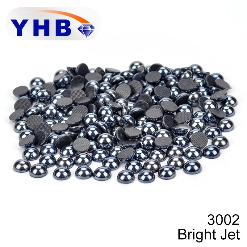 Стразы YHB 6.5 мм, Bright Jet, 3002, 288 шт
