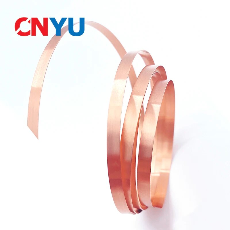 Медная полоса для сварки литиевых батарей 2 метра CU 0.2x7mm