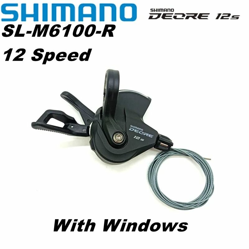 Шифтер (манетка) Shimano SL-M6100, серия Deore, 12 скоростей, правый, черный