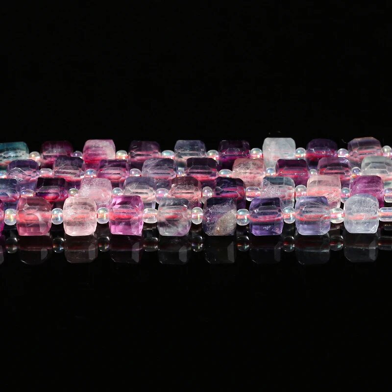 Натуральные флюоритовые бусины 50 шт 6-7mm approx 37pcs