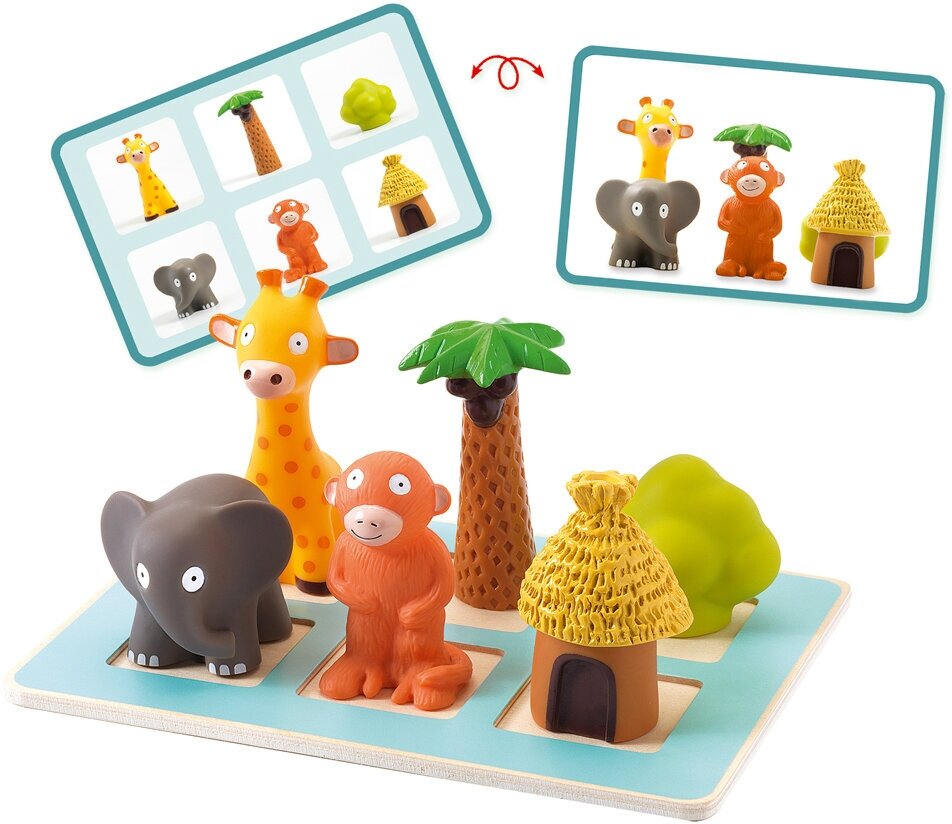 Развивающая игра DJECO "Спасьо Эдулюдо", дорожная, для детей 3-7 лет, 1 штука