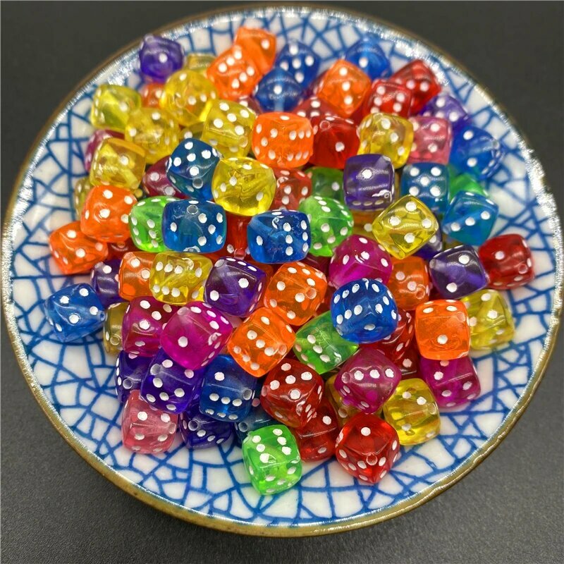 Акриловые кубики-бусины, Цвет: 05