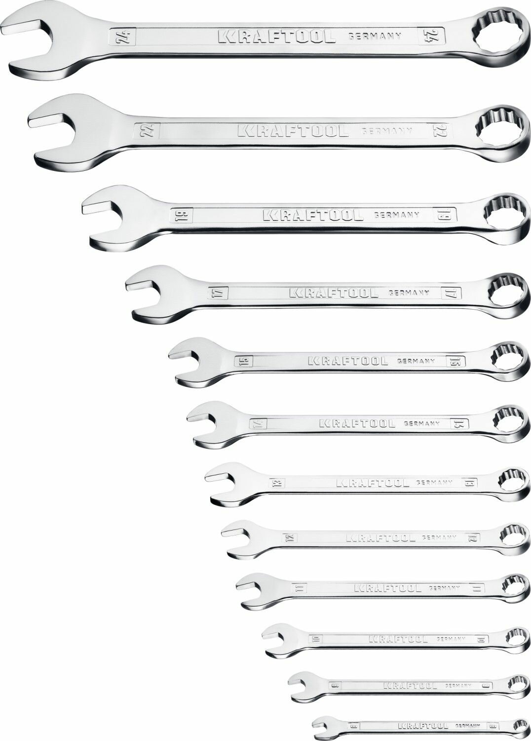 Набор комбинированных гаечных ключей KRAFTOOL, 6-24 мм, 12 штук 27079-H12C_z01
