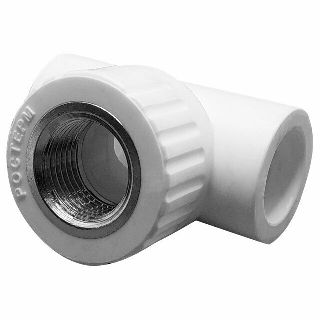 Ростерм тройник комбинированный PPR d20х1/2 х20 для монтажа водопроводной сети