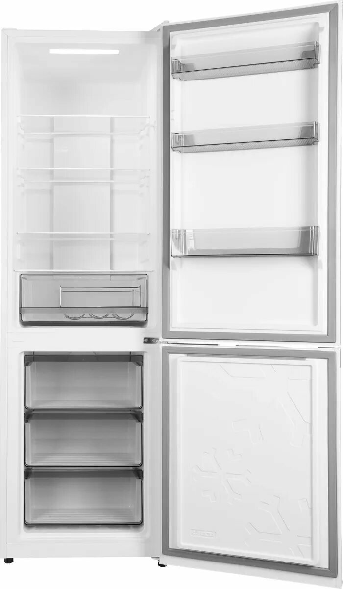 CC35083F белое стекло / Холодильник двухкамерный Hyundai CC35083F белое стекло белый