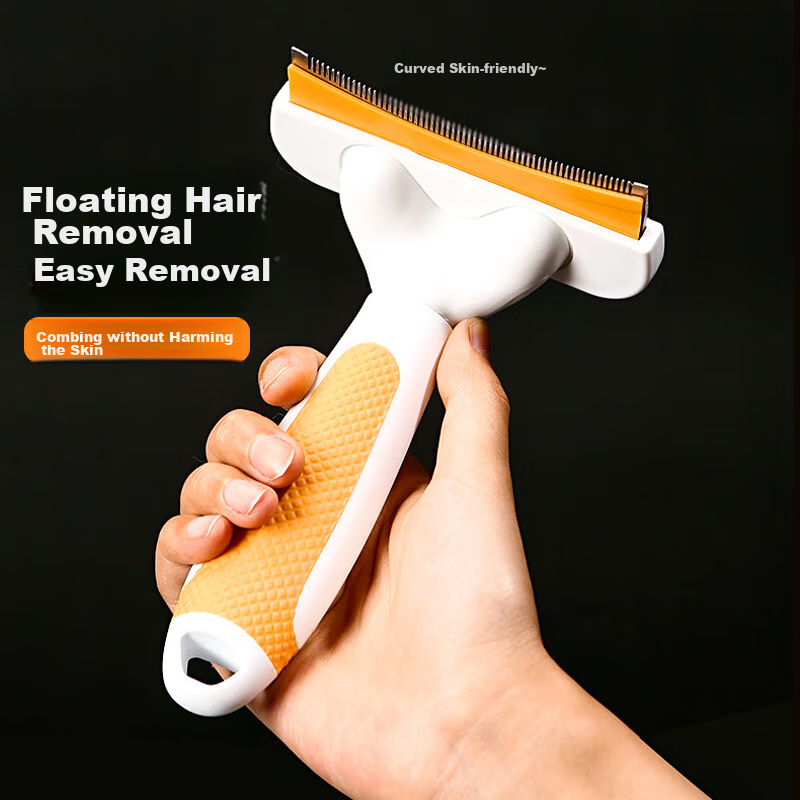 Hanhan Leyuan Pet Dog Cat Comb, Removes Dog And Cat Fur, Hair Removal Tool, Shedding Brush, Medium Size