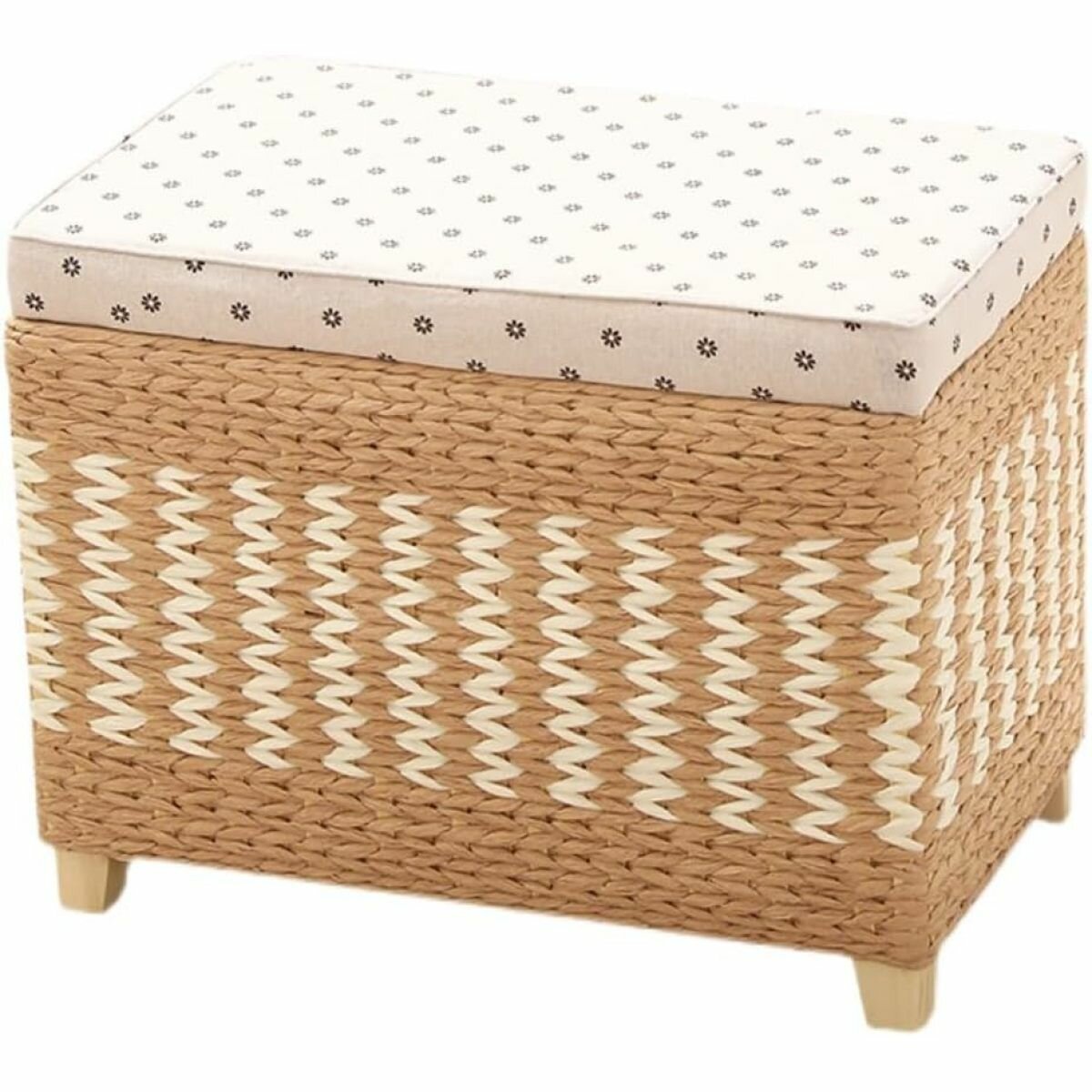 Табурет для хранения вещей из ротанга, табурет для смены обуви