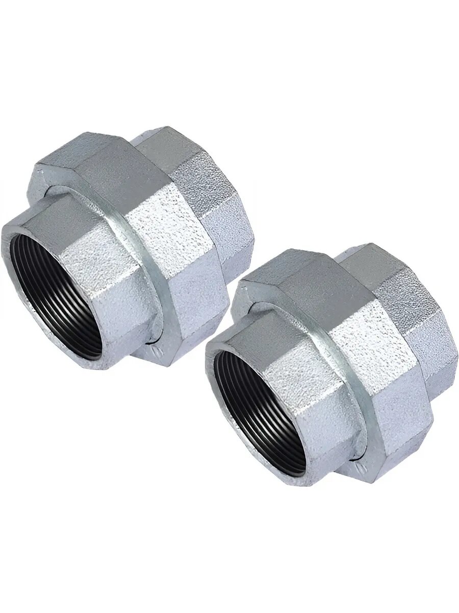 Американка чугунная с внутренней резьбой 1/2" оцинкованная AV ENGINEERING 2 штуки (AVEC520000012)