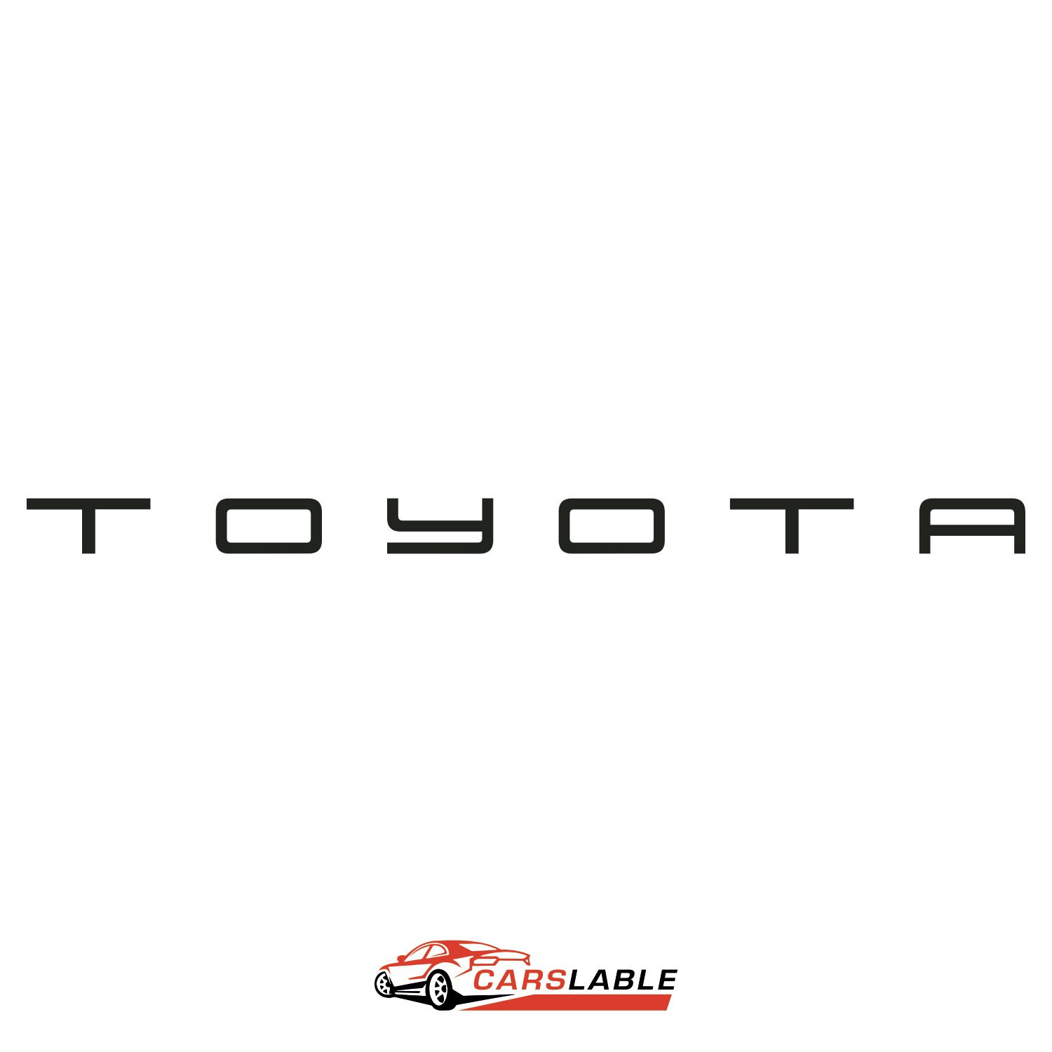 Орнамент (эмблема, шильдик) Toyota black