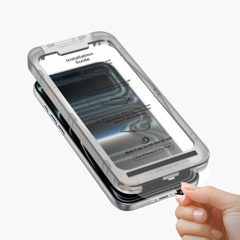 Защитное стекло для iPhone 16 Pro Max KEEPHONE Easy Fit HD Glass Combo