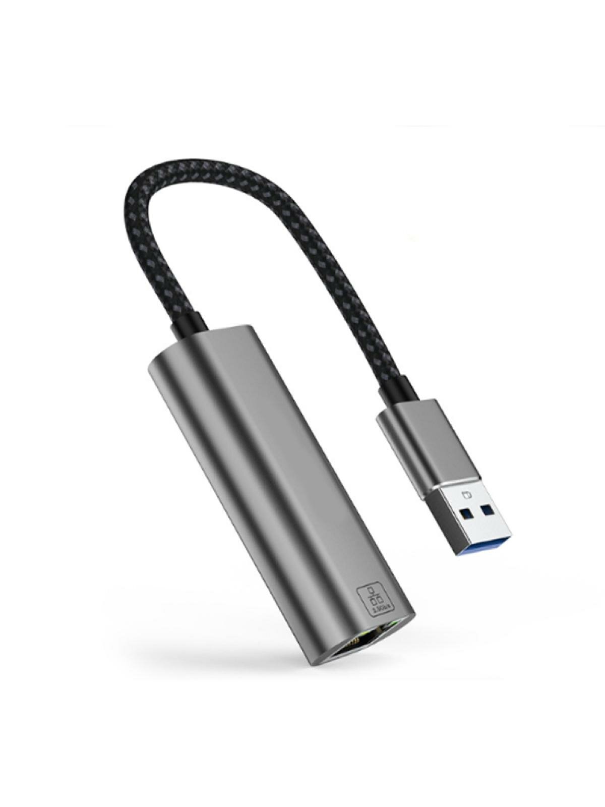 USB To 2.5G RJ45 Gigabit Ethernet Adapter 2.5Gbps Fast Speed Networking Connection Card Widely Used