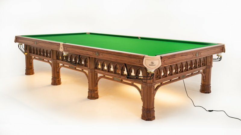RASSON Бильярдный стол / снукер "Gothic Dynasty" 12 ф (плита 50 мм в комплекте с аксессуарами) с системой подогрева плит