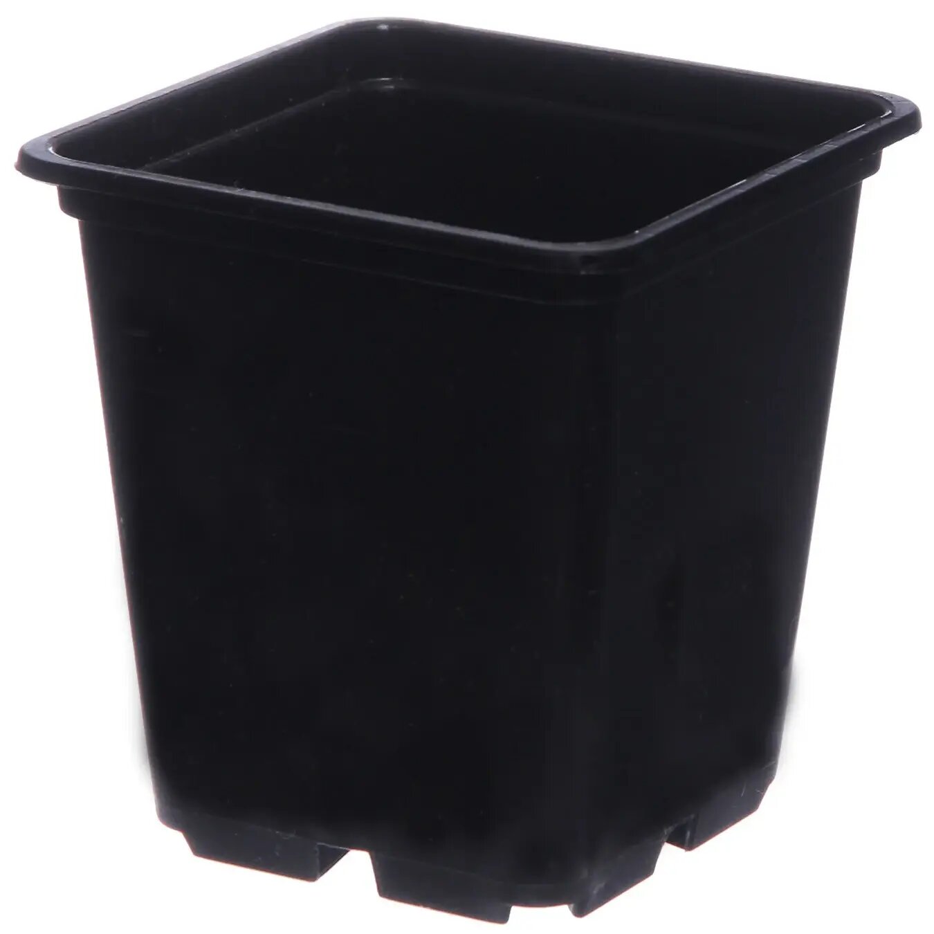 Горшок для рассады 0,5л черный, 9*9*10 см, пластик, сохраняет корни при пересадке