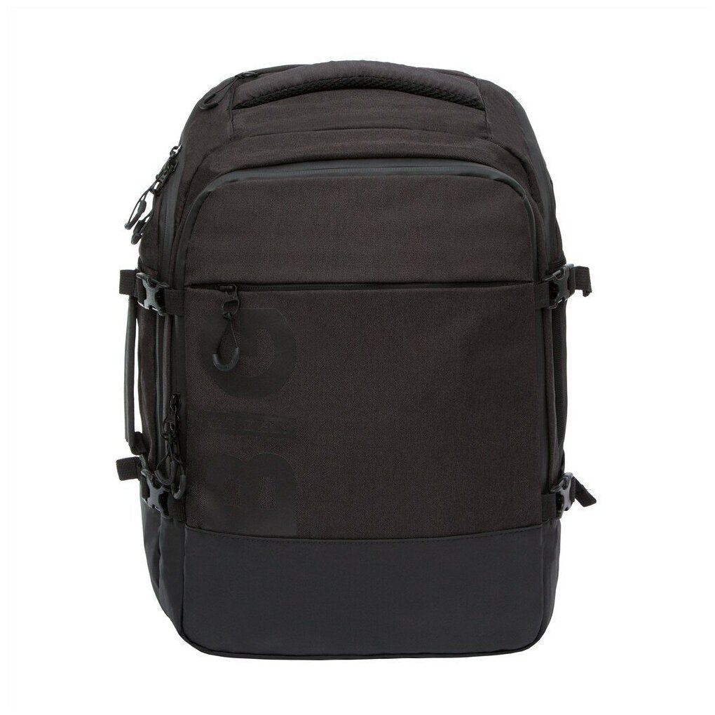 Рюкзак молодежный GRIZZLY с карманом для ноутбука 15", креплением для чемодана и потайным карманом, мужской RQ-019-21/1