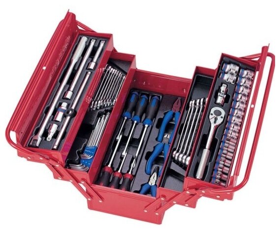 Набор инструментов King Tony 902-062MR, раскладной ящик, 62 предмета