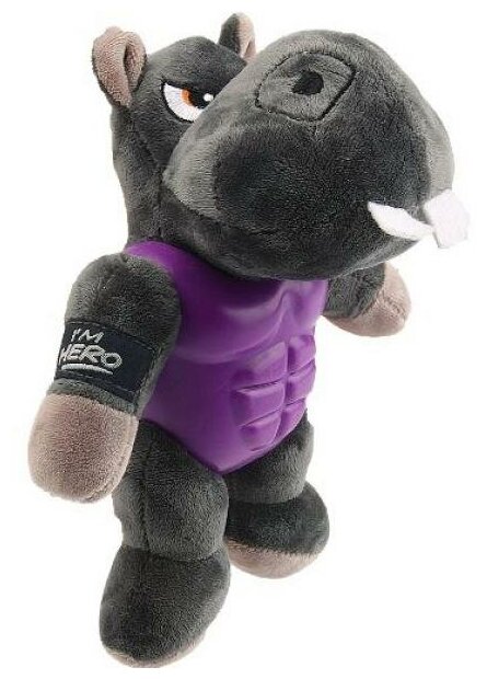 GIGWI Игрушки для собак Бегемот с пищалкой, 20см (75452)