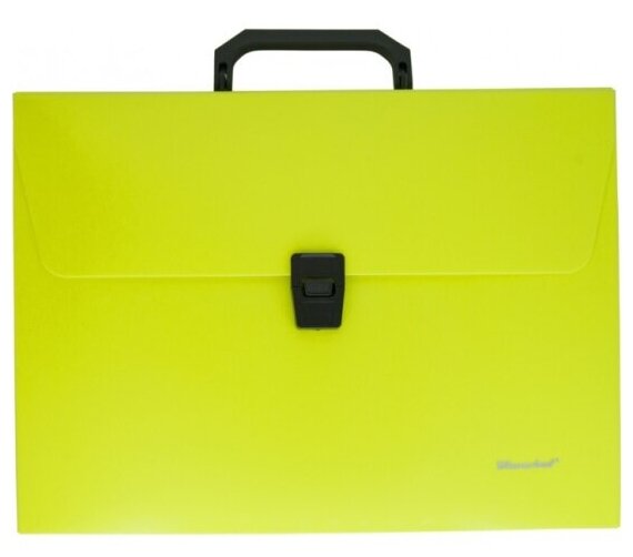 Портфель Silwerhof 322715-02 1 отдел. A4 пластик желтый неон